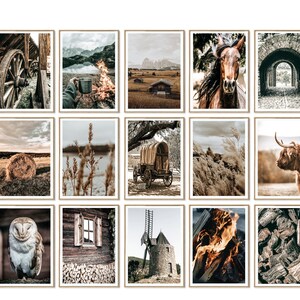 500 Prints RUSTIC Collection, Rustic Wall Art, Farmhouse Decor, Rutic ...