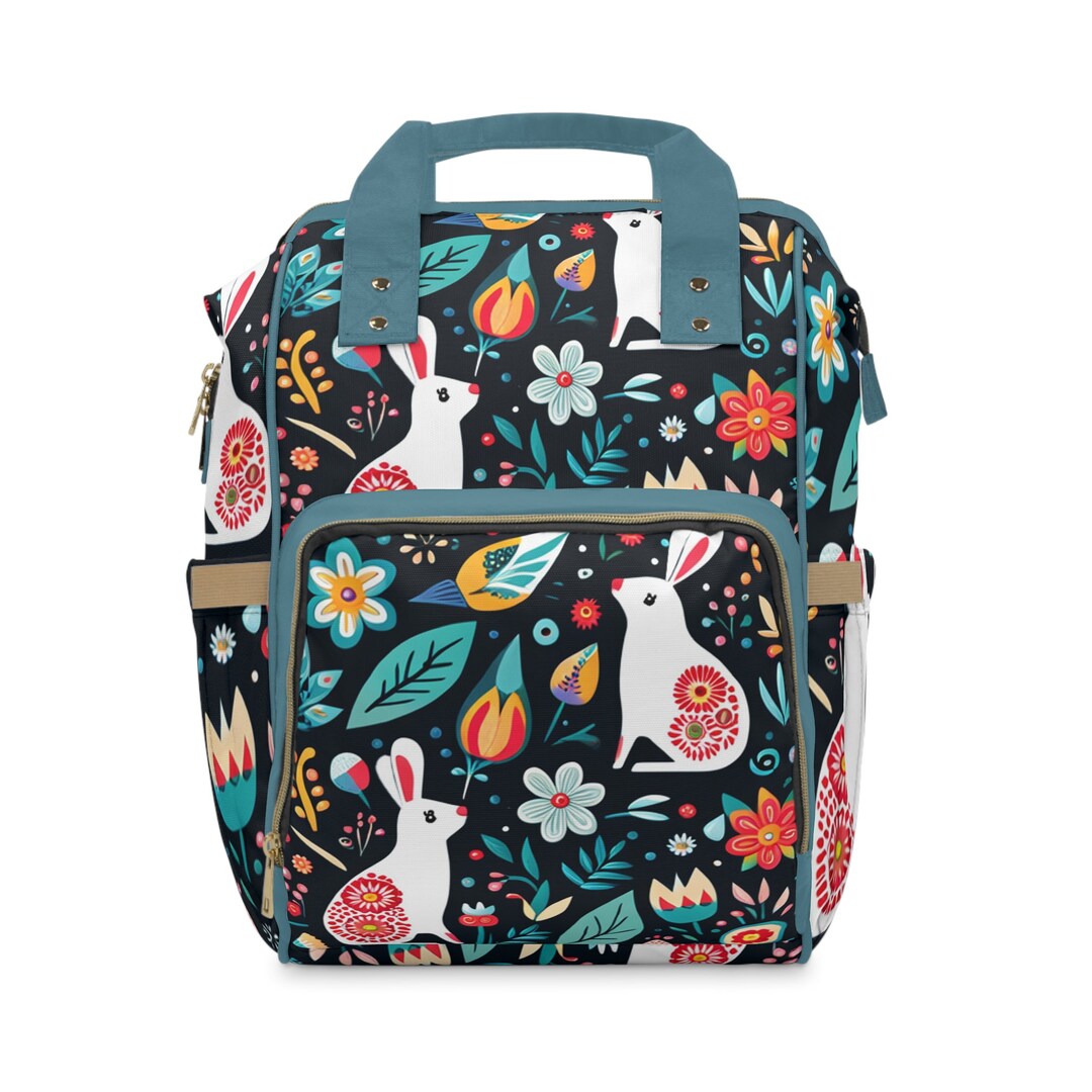 White Rabbits Multifunctional Diaper Backpack - Etsy