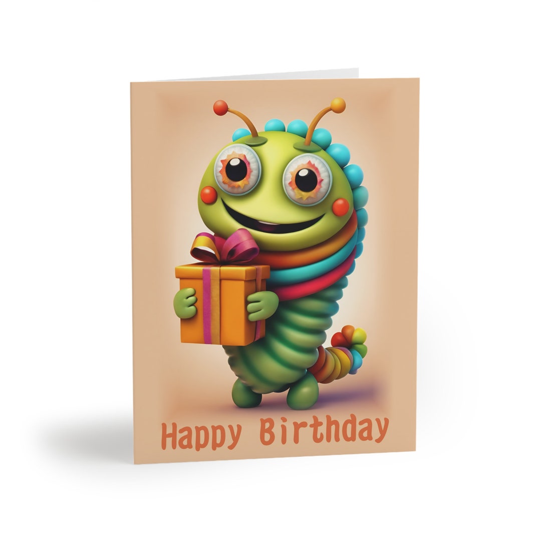 Happy Birthday Bug #2, Birthday Cards (8, 16, and 24 Pcs) - Etsy