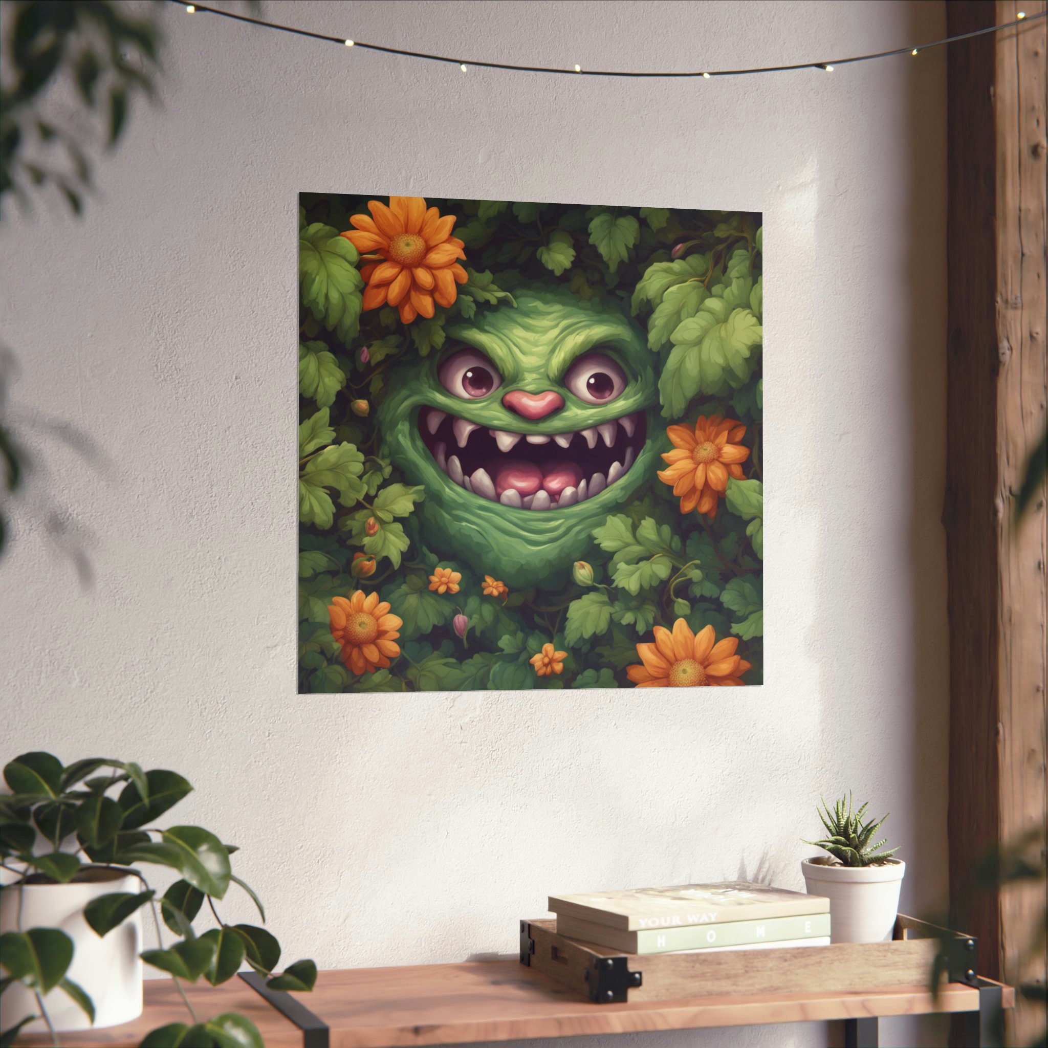 Green Halloween Monster Halloween Matte Vertical Posters - Etsy