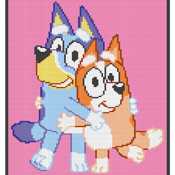 Bluey C2c Pattern - Etsy Australia