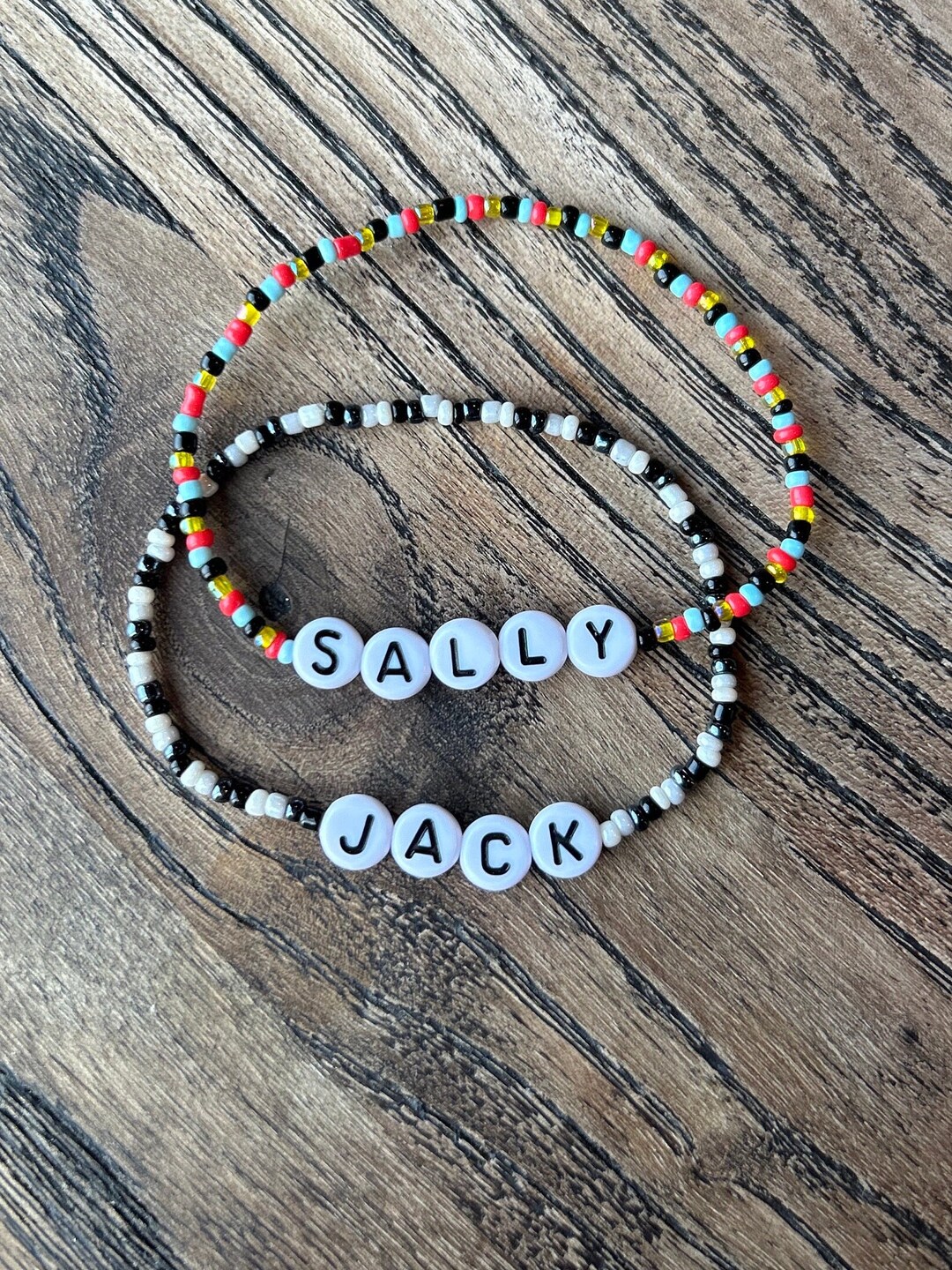 Jack and Sally Bracelets - Etsy