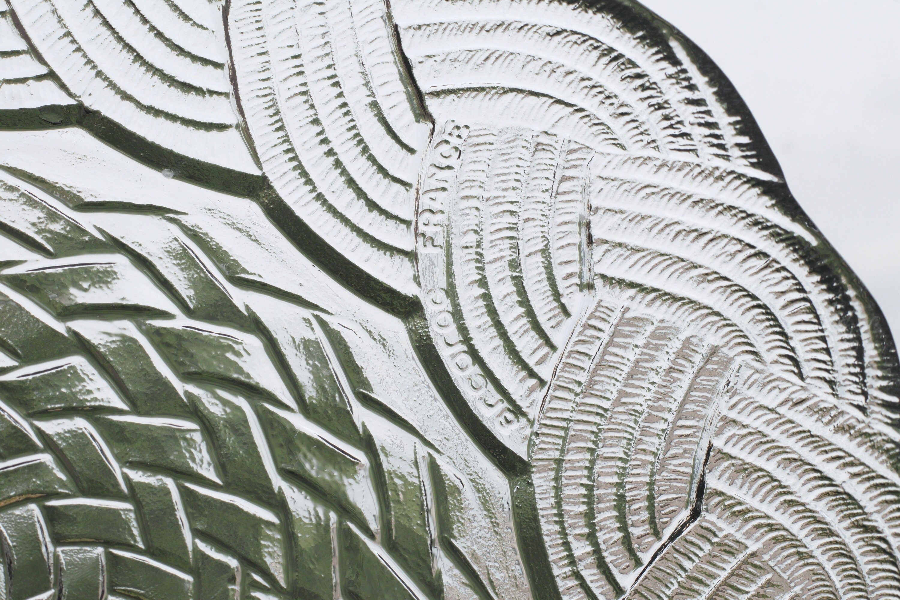 Vintage Textured Glass Plate, Vintage Arcoroc Glass Plate, Clear Glass ...