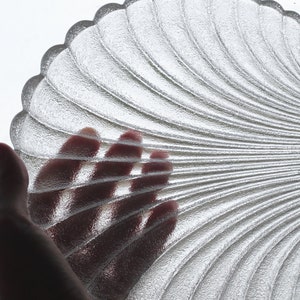 Vintage Shell Glass Plate, Vintage Archor Hocking Shell Glass Plate ...
