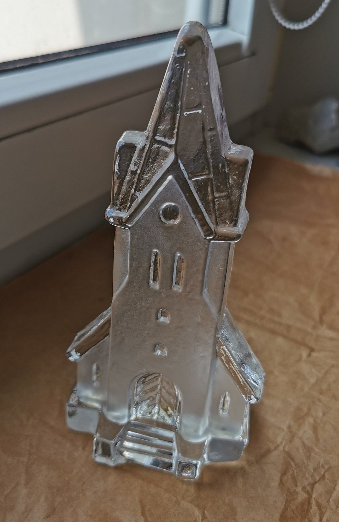 Vintage Church Candle Holder Vintage Nybro Glass Candle - Etsy