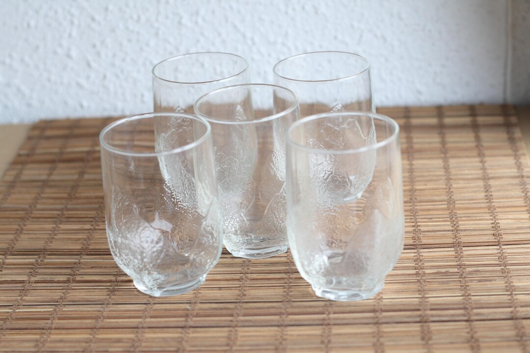 Set of 5 Aspen Glass Set, Vintage Arcoroc Aspen Glass Set, Vintage ...
