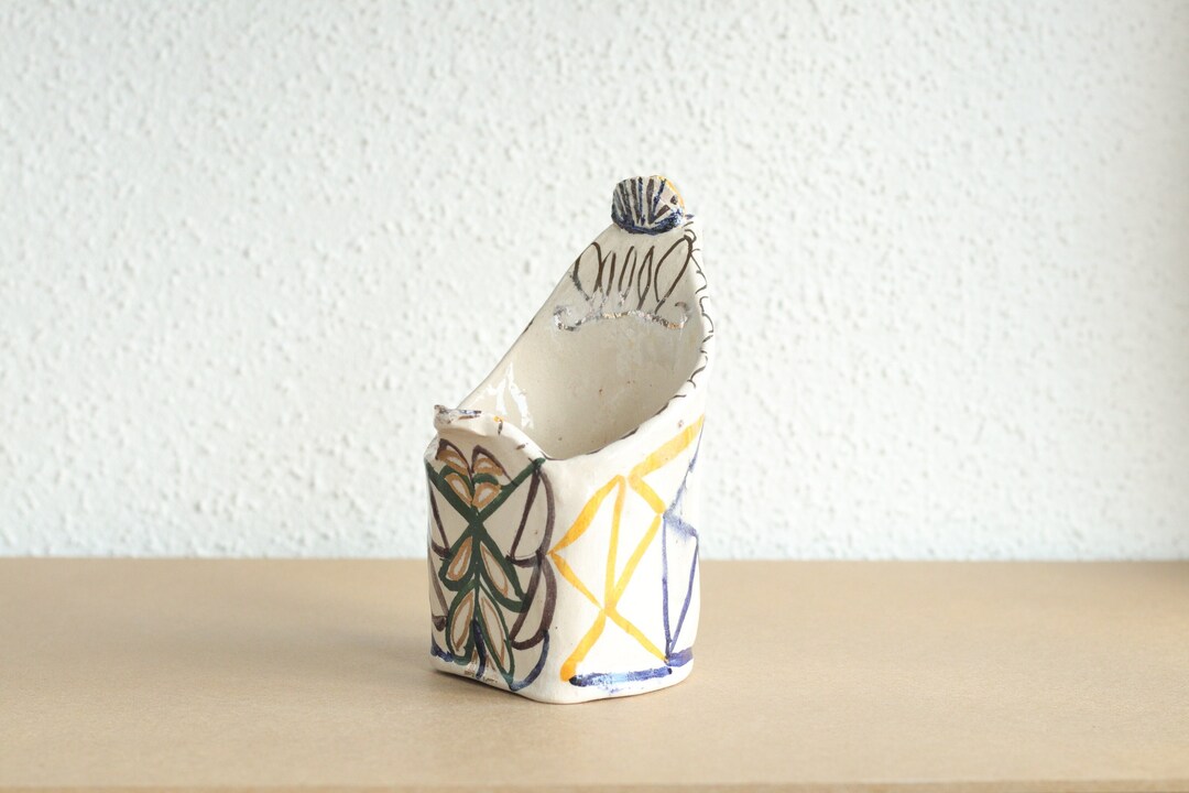 Salt Cellar, Vintage Salt Cellar, Handmade Salt Pot, Ceramic Salt ...
