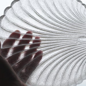 Vintage Shell Glass Plate, Vintage Archor Hocking Shell Glass Plate ...