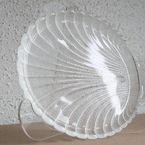 Vintage Shell Glass Plate, Vintage Archor Hocking Shell Glass Plate ...