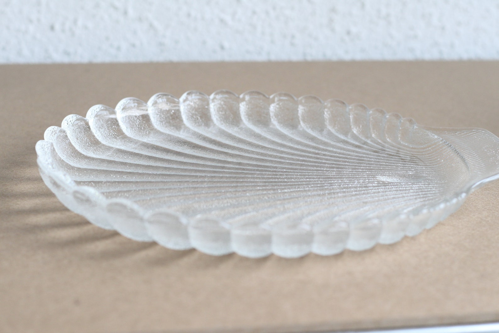 Vintage Shell Glass Plate, Vintage Archor Hocking Shell Glass Plate ...