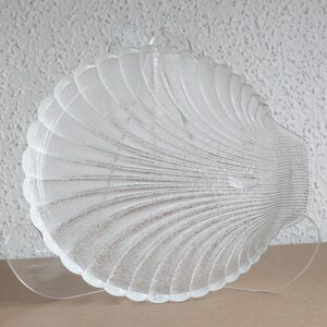 Vintage Shell Glass Plate, Vintage Archor Hocking Shell Glass Plate ...