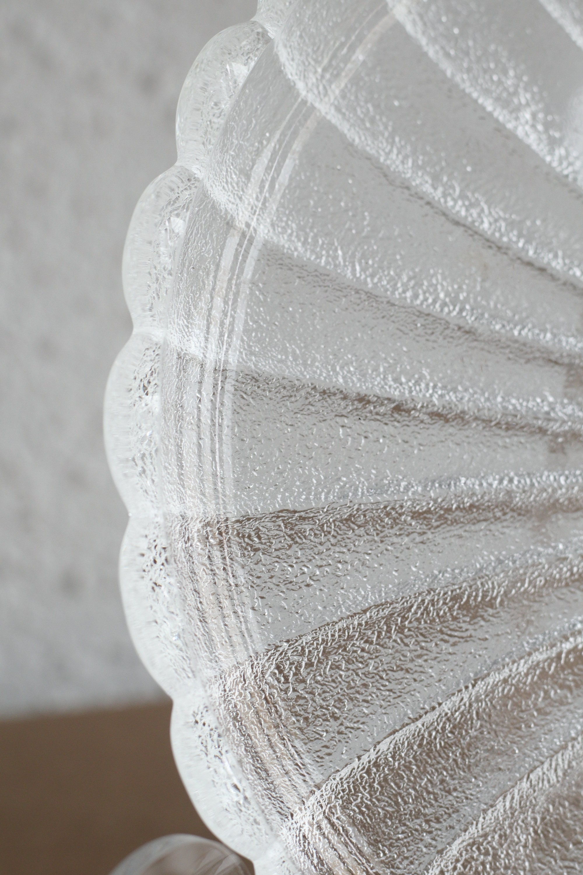 Vintage Shell Glass Plate, Vintage Archor Hocking Shell Glass Plate ...