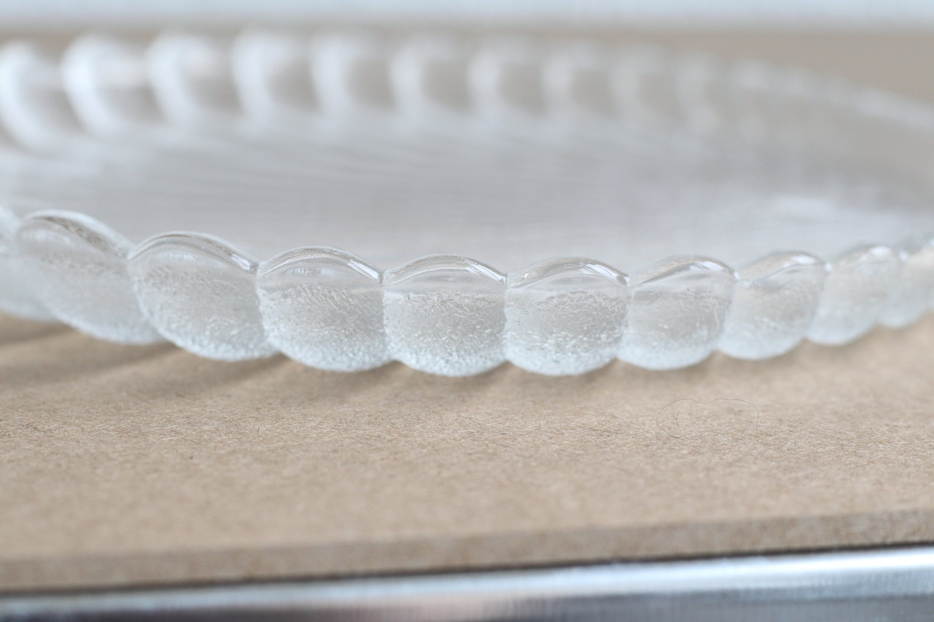 Vintage Shell Glass Plate, Vintage Archor Hocking Shell Glass Plate ...