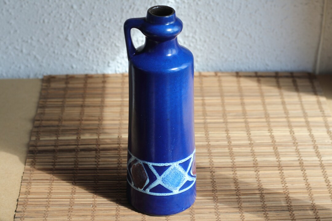 Vintage Strehla 1305 Vase: East German 1970s Fat Lava Ceramic - Etsy