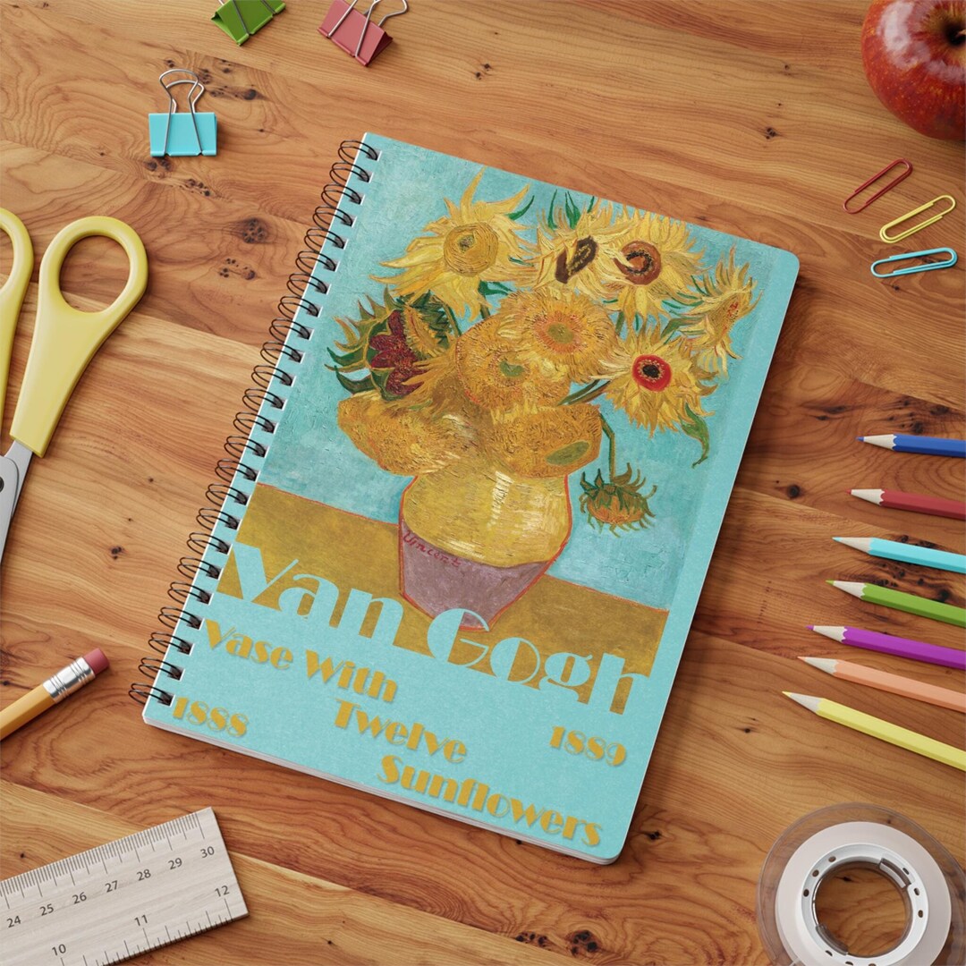 Vincent Van Gogh Inspired Notebooks A5 128 Pages Ruled or Graph Paper ...