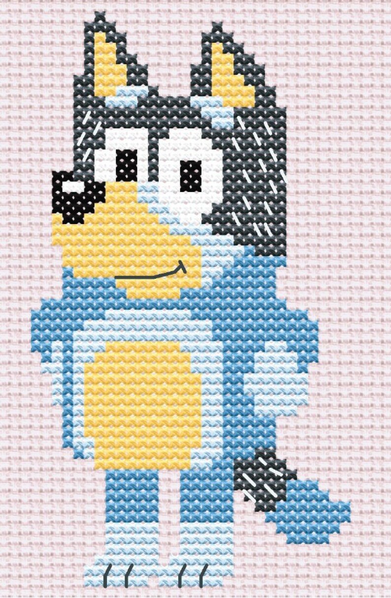 Bluey Character Pattern Bandit - Etsy