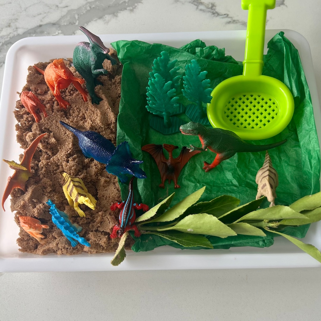 Small World Dinosaur Tuff Tray Activity Set/sensory Kit - Etsy UK