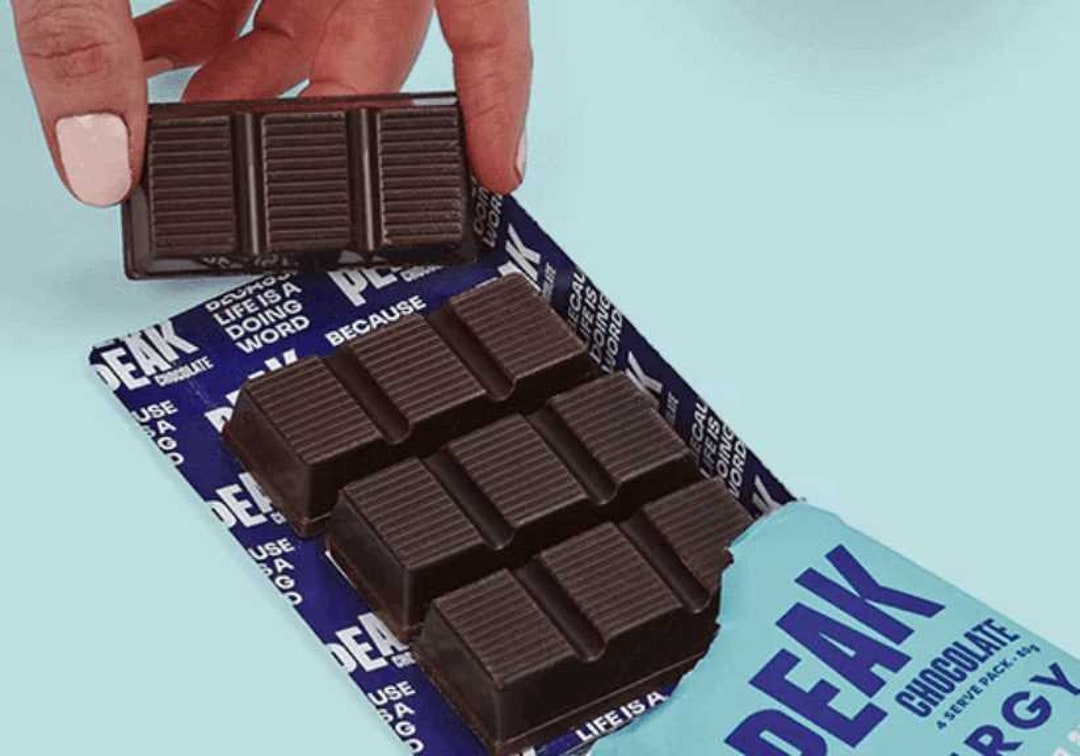 Peak Chocolate Dark Chocolate Bar Energy 80g - Etsy