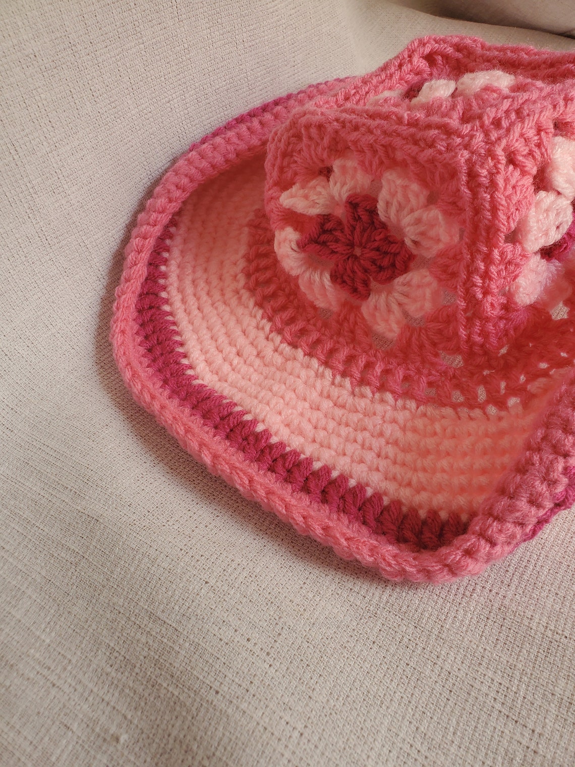cowboy-hat-crochet-pattern-granny-square-barbie-pink-adult-etsy
