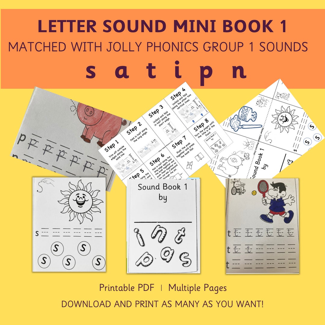 Beginning Sound S A T I P N Mini Book 1 - Etsy
