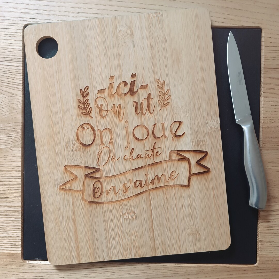 Engraved Bamboo Aperitif Board - Etsy