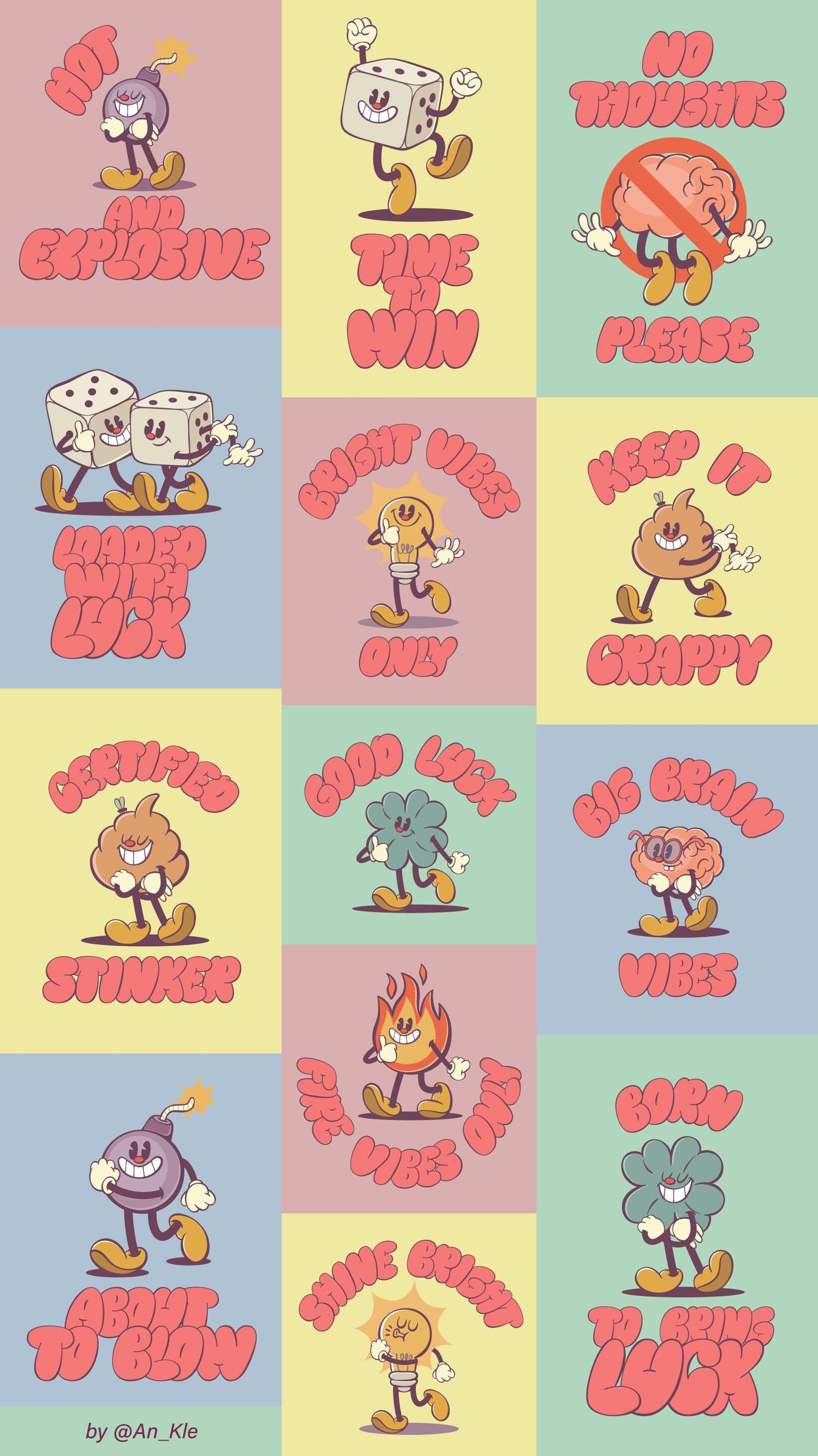 Mascot Creation Kit Bundle, Retro Groovy Mascot Characters Creator ...