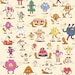 Mascot Creation Kit Bundle, Retro Groovy Mascot Characters Creator ...
