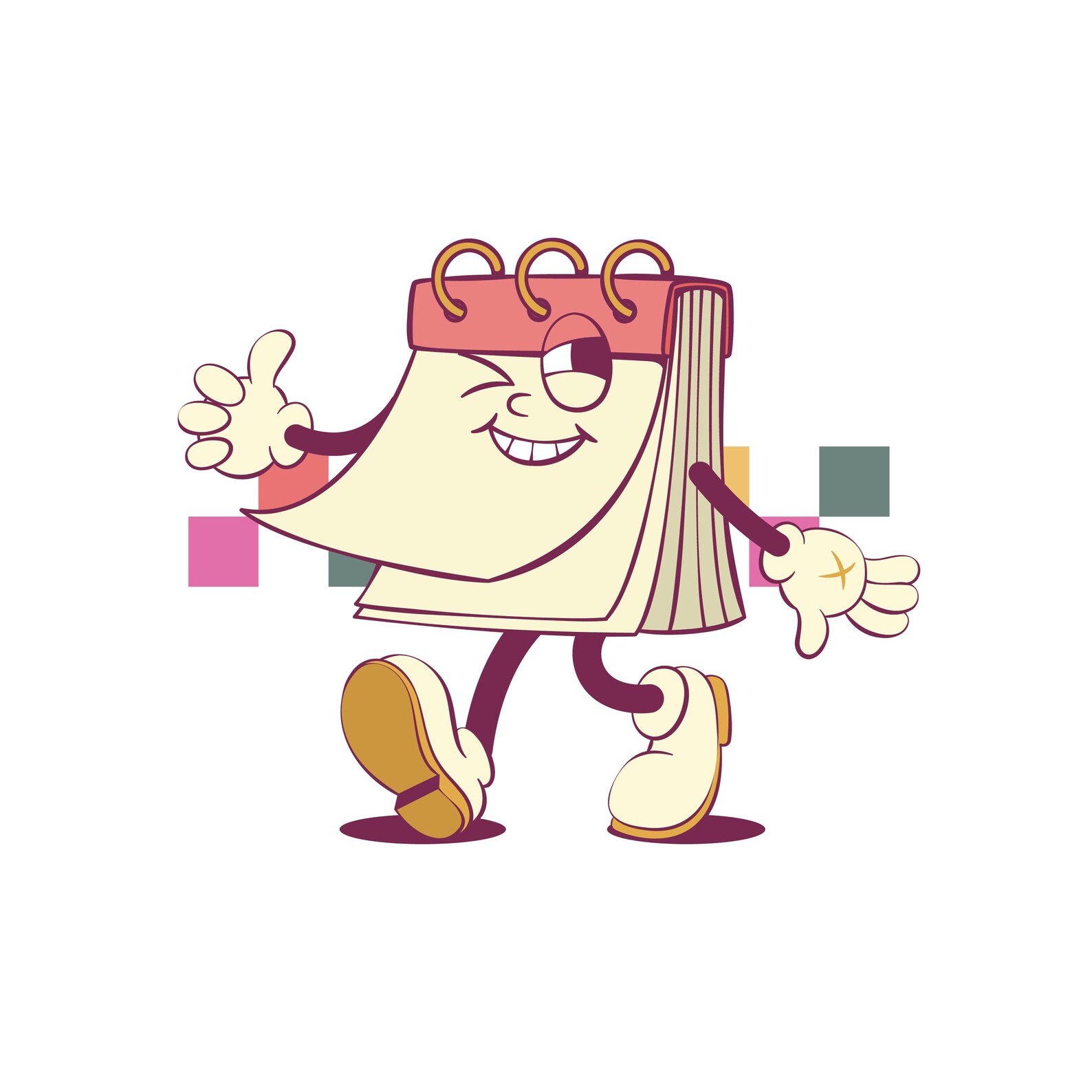 Retro Groovy Character Builder, Bold Cartoon Design Kit, Fun ...