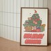 Christmas Tree Character Creation Kit, Retro Groovy Xmas Mascot ...