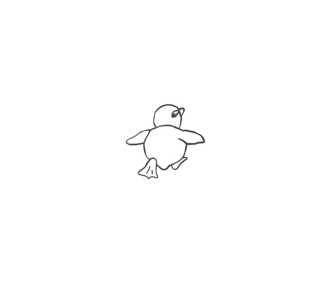 Minimalist Duck Line Art, Cute Hand Drawn Doodle Ducks, Funny Tattoo ...