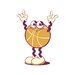 Retro Groovy Basketball Ball Mascot Creation Kit - EPS, PNG, Mascot ...