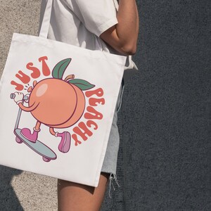 Peach Retro Groovy Mascot Clipart Download, Just Peachy Sublimation ...