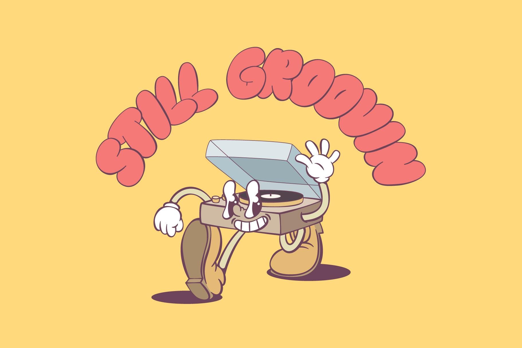 Tech Mascot Creation Kit Bundle, Retro Groovy Mascot Characters Creator ...