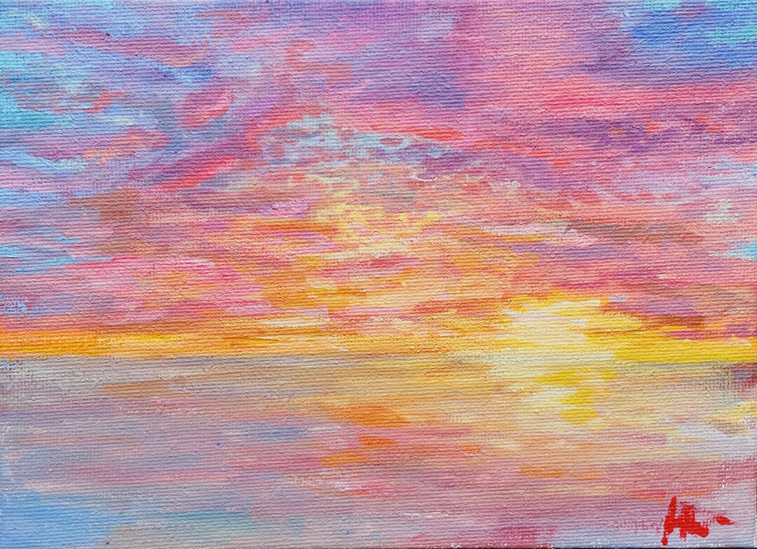 A Sunset A5 Print - Etsy