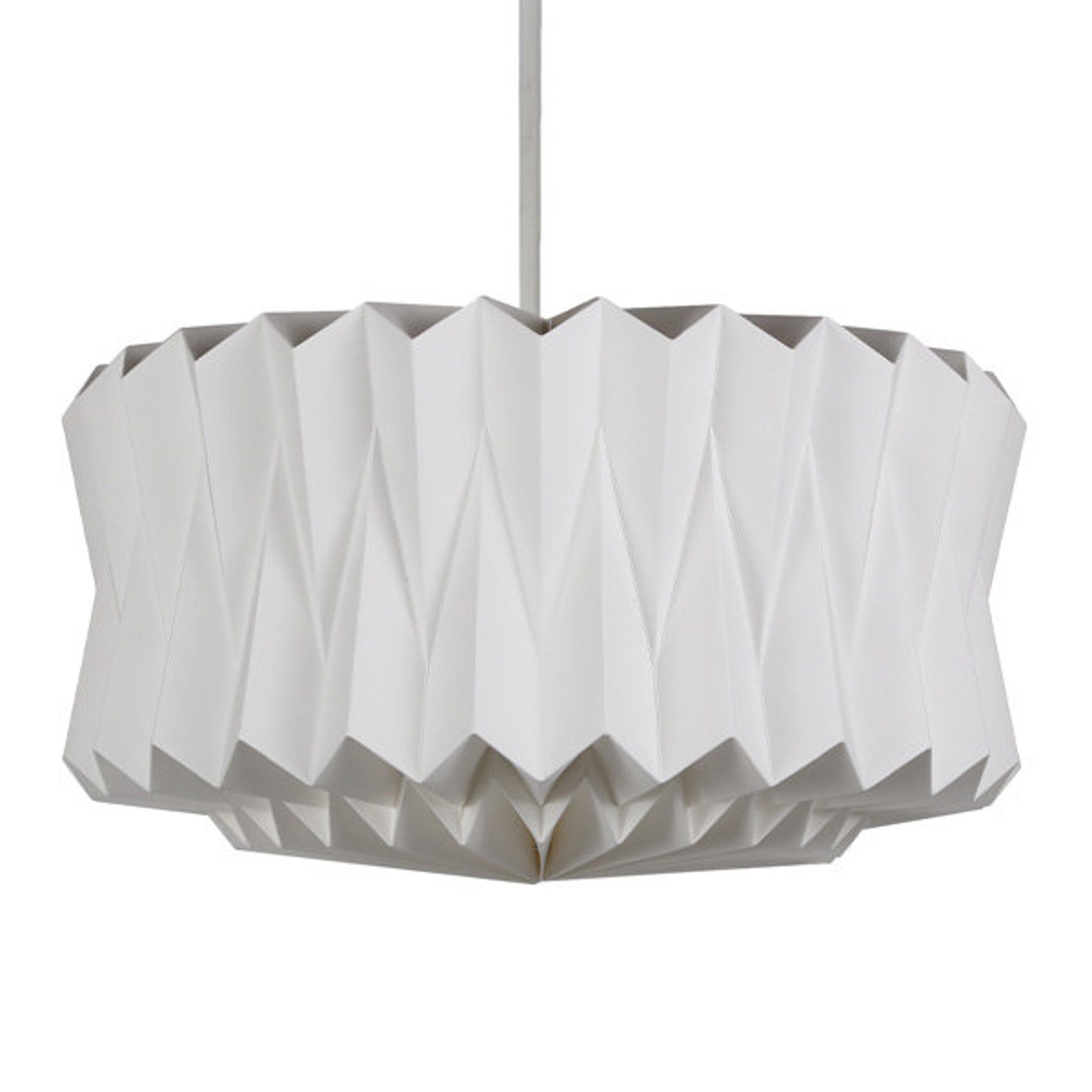 Drum Cylinder Origami Paper Lampshade - Etsy