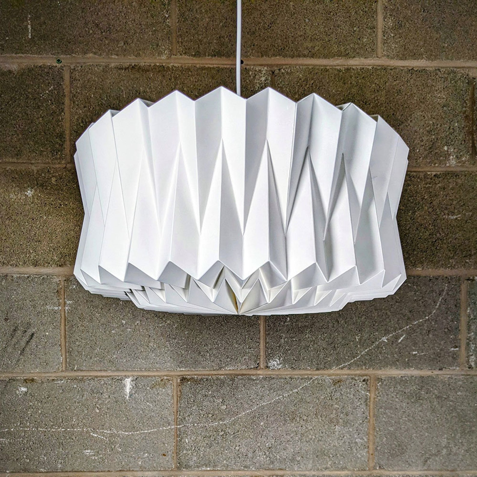 Drum Cylinder Origami Paper Lampshade - Etsy