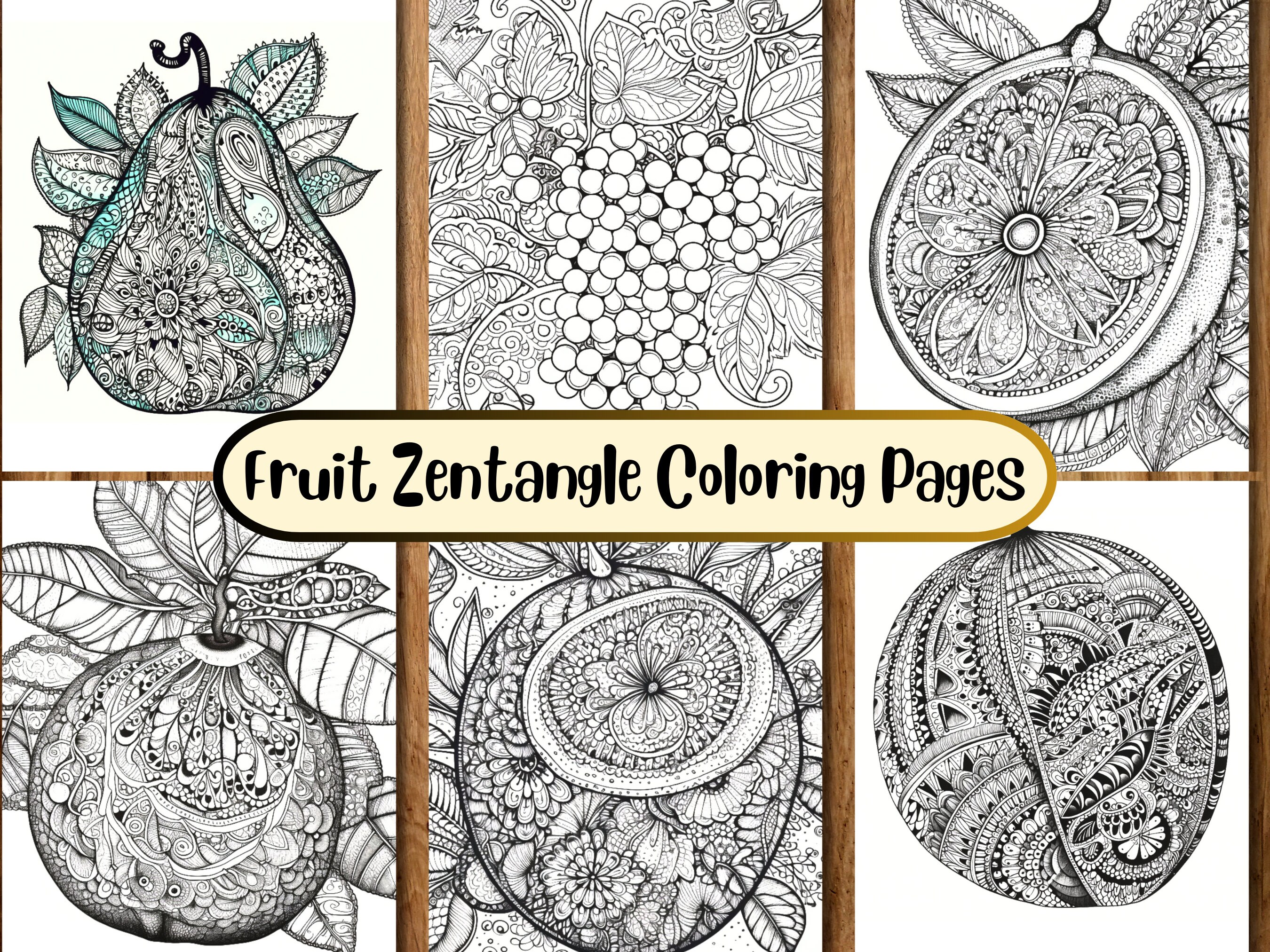 Fruit Coloring Pages, 91 Printable Pdfs, Instant Download, Educational ...