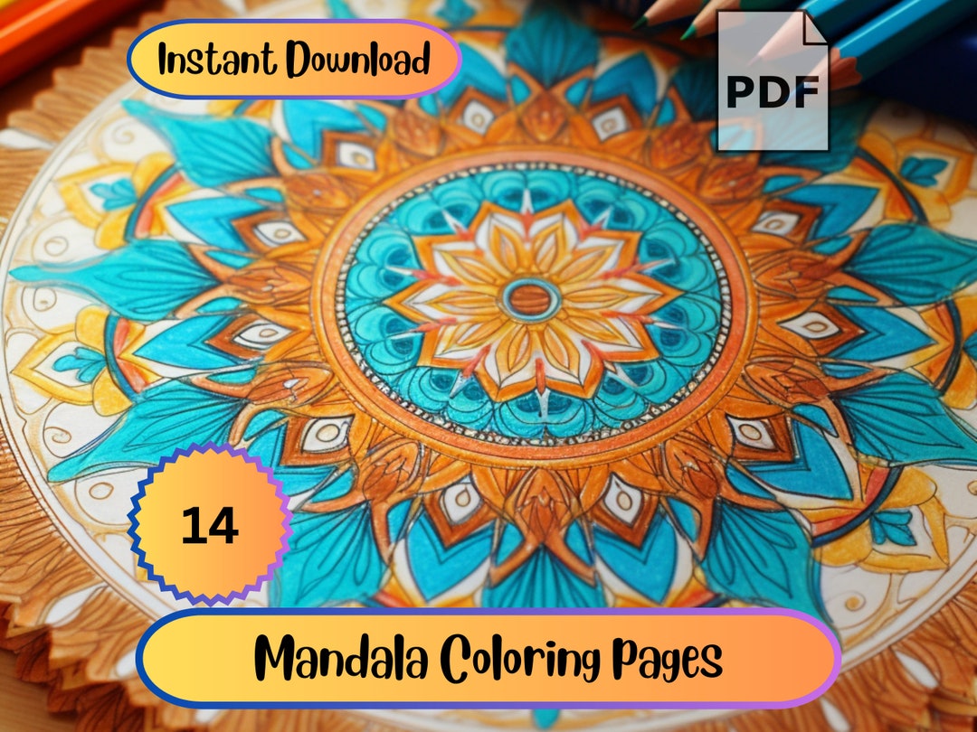 Mandala Coloring Page, Mindful Coloring, Printable Coloring Pages ...