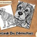 Zentangle Dog Coloring Pages Instant Download for Relaxing Coloring 21 ...