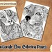 Zentangle Dog Coloring Pages Instant Download for Relaxing Coloring 21 ...