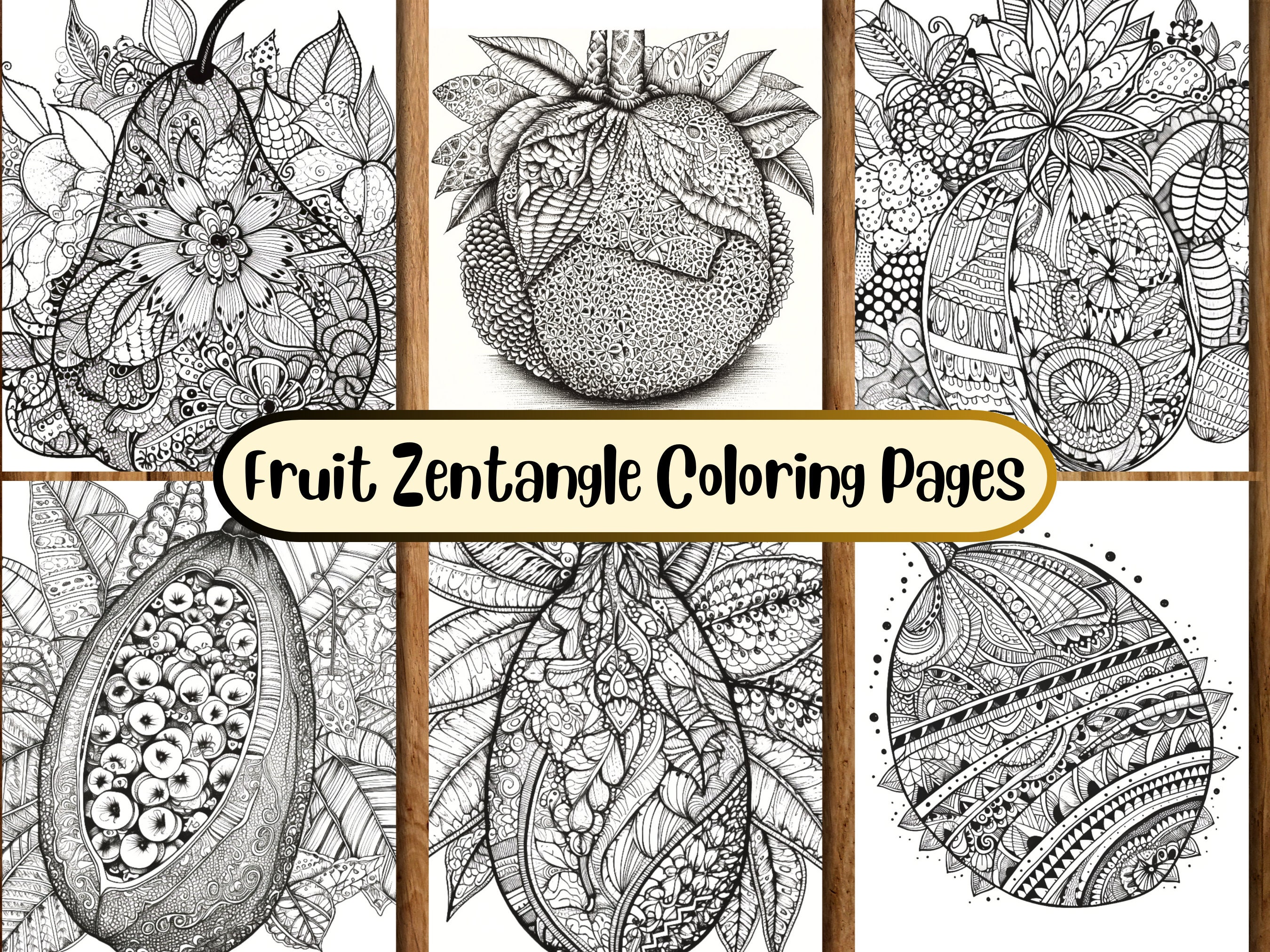 Fruit Coloring Pages, 91 Printable Pdfs, Instant Download, Educational ...