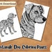 Zentangle Dog Coloring Pages Instant Download for Relaxing Coloring 21 ...