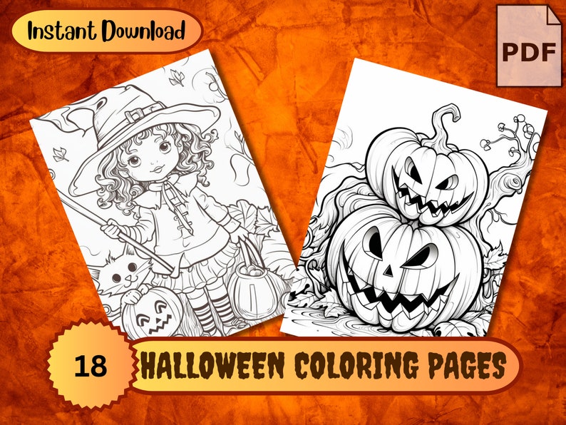 Halloween Coloring Pages, Creepy Creatures, Haunted House, Pumpkin ...