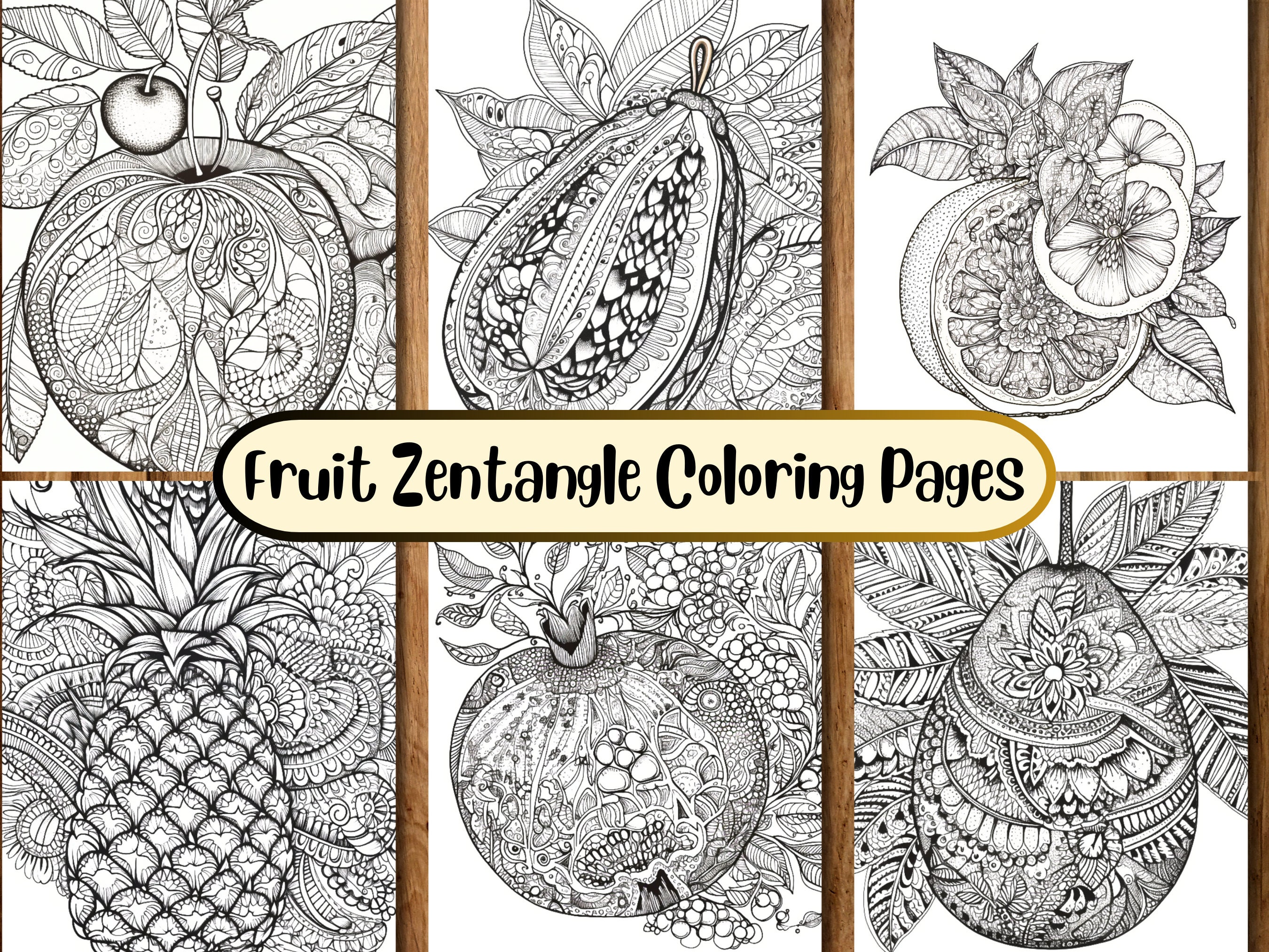Fruit Coloring Pages, 91 Printable Pdfs, Instant Download, Educational ...