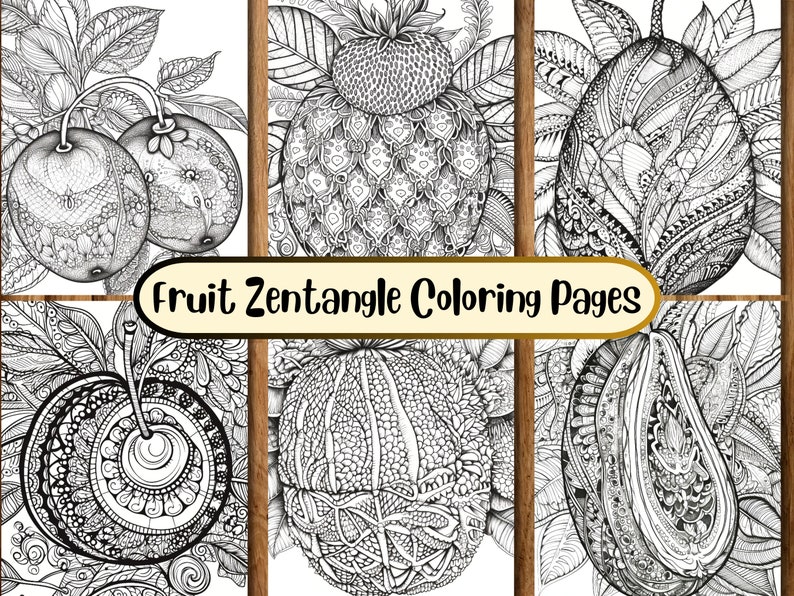 Fruit Coloring Pages, 91 Printable Pdfs, Instant Download, Educational ...