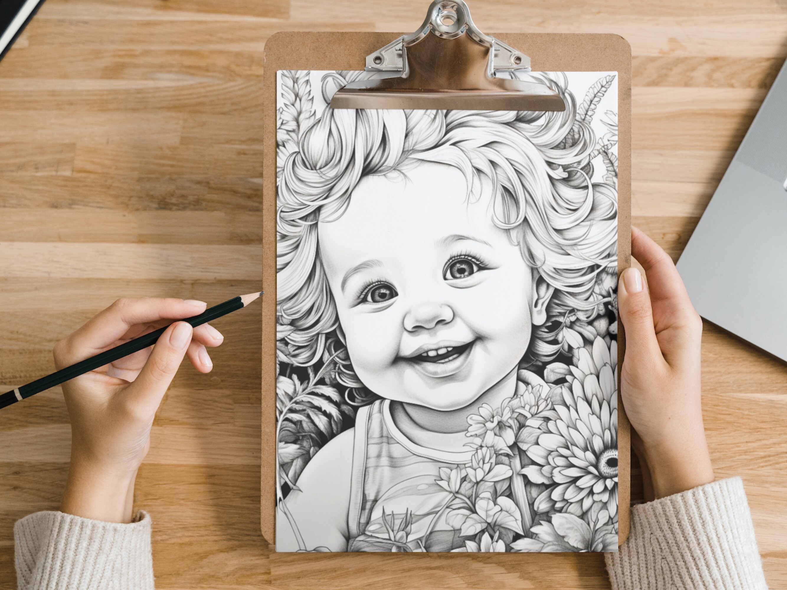 Cute Baby Coloring Pages 9 Pages of Printable PDF, Instant Download ...