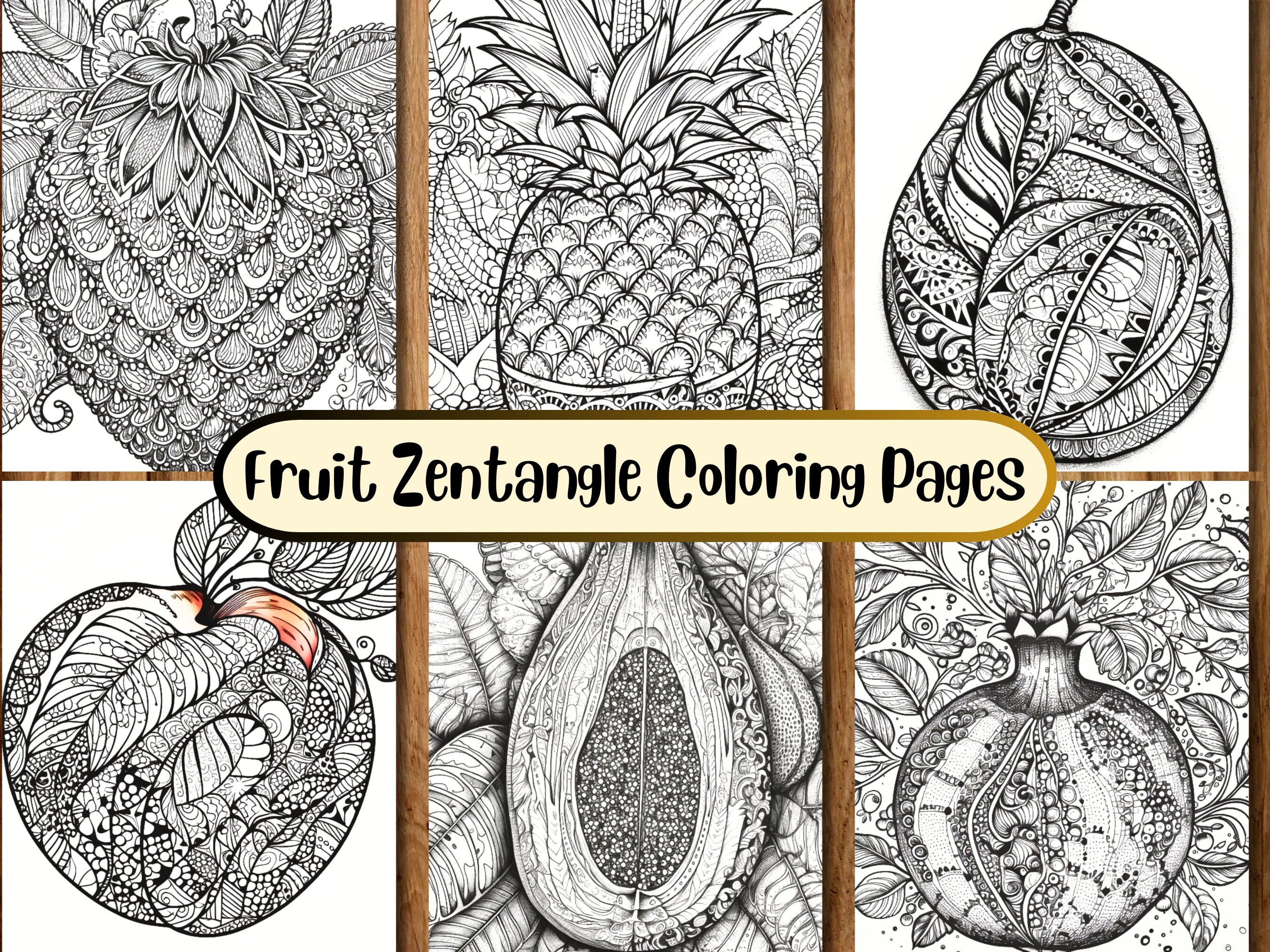 Fruit Coloring Pages, 91 Printable Pdfs, Instant Download, Educational ...