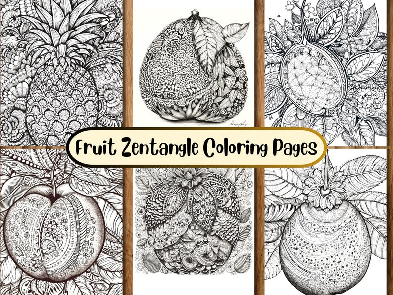 Fruit Coloring Pages, 91 Printable Pdfs, Instant Download, Educational ...