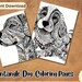 Zentangle Dog Coloring Pages Instant Download for Relaxing Coloring 21 ...