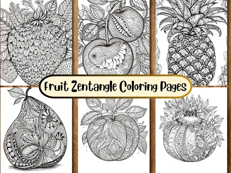 Fruit Coloring Pages, 91 Printable Pdfs, Instant Download, Educational ...